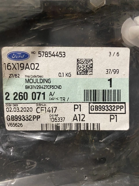 FORD TRANSIT MK4 Left Side Wide Bodyside Moulding 2260071 NEW GENUINE £ ...