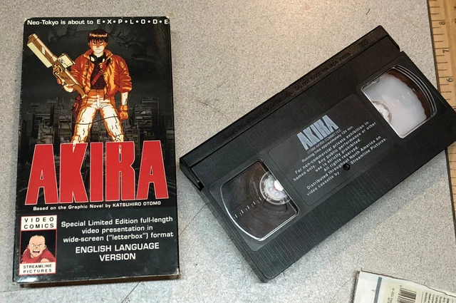 AKIRA ANIME VHS Tape Streamline Pictures Limited Edition English dub ...