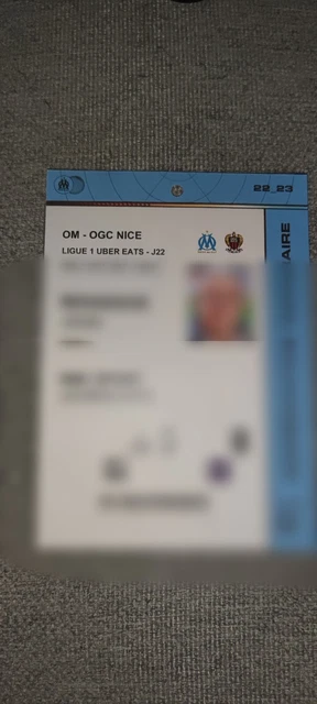 TICKET PRESS CARTE Accreditation pass Marseille Lokomotiv Moscou om ...