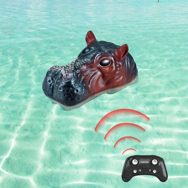 SIMULATED HIPPOPOTAMUS REALISTIC RC Hippo Boat for Teens Boys Grils ...