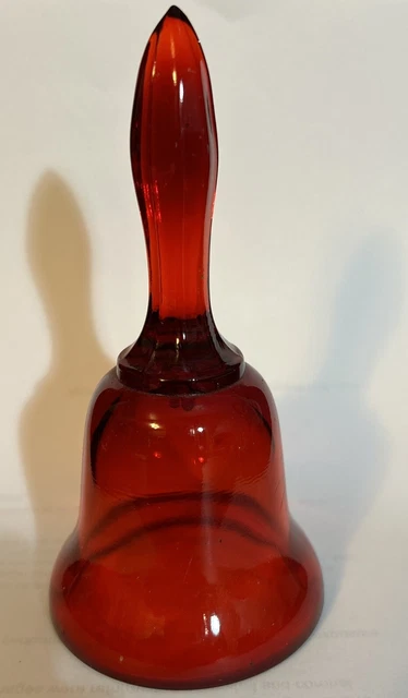 VINTAGE RUBY RED Glass Bell No Clapper 5.25” $5.00 - PicClick
