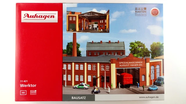 AUHAGEN H0 11421 - Edificio Industrial - Nuevo - Kit En Caja Original ...
