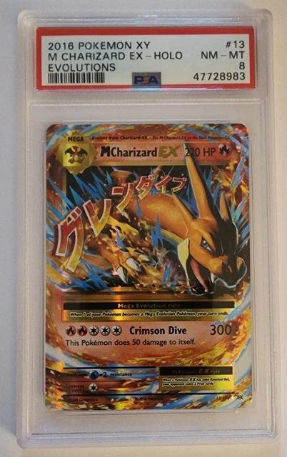 POKEMON XY EVOLUTIONS M Charizard EX Holo 13/108 PSA 8 2016 EUR 33,40 - PicClick FR