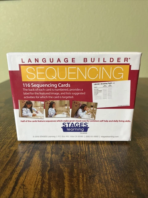 STAGES LEARNING - Language Builder Flash Cards - Sequencing- 116 Cards ...