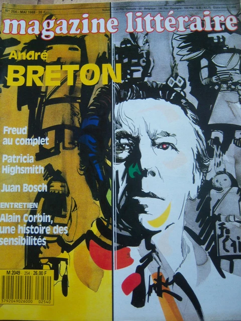 MAGAZINE LITTÉRAIRE 1988 N° 254 A. Breton / Freud / Highmith / Bosch ...