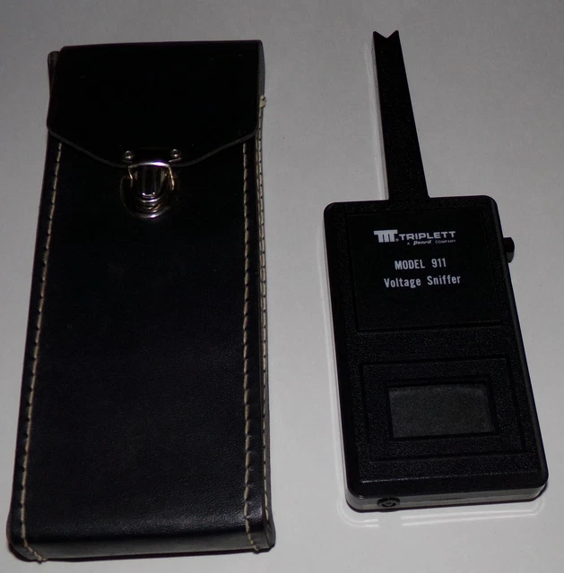 VINTAGE TRIPLETT MODEL 911 Voltage Sniffer With Original Leather Case ...