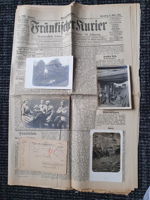 ORIGINAL GERMAN ww1 Bundle Photos .newspaper 1911 £9.99 - PicClick UK