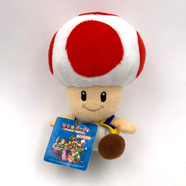 SUPER MARIO PARTY 5 Toad Plush 7" Sanei Hudson Soft 2003 Doll Japan $70 ...