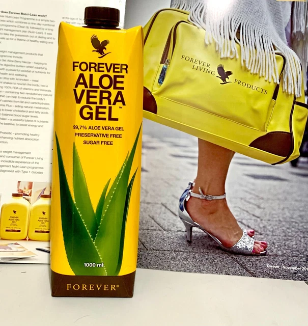 6 FOREVER ALOE VERA GEL 1L 99.7%Aloe Preservative-Chemical-Sugar Free ...