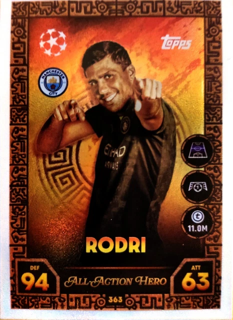 TOPPS MATCH ATTAX Champions League 25/26 All Action Hero RODRI # 363 # EUR 1,49 - PicClick DE