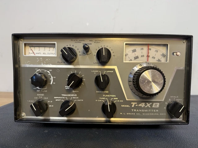 VINTAGE DRAKE T-4XB AM/SSB/CW Ham Radio Transmitter Good Bias ...