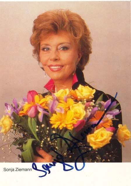 SONJA ZIEMANN, SCHAUSPIELERIN; original Autogramm auf Rüdel-Karte; VERSTORBEN! EUR 3,00 ...