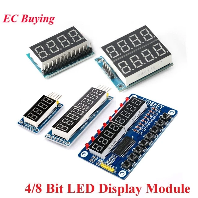 MAX7219 4/8 BIT Digital Tube LED Display TM1638 Control Module Red for ...