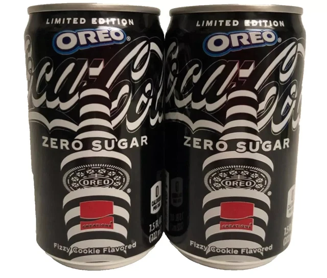 NEW LIMITED EDITION Oreo Coca Cola Zero Sugar Soda 2 Pack 7.5 Floz Mini ...