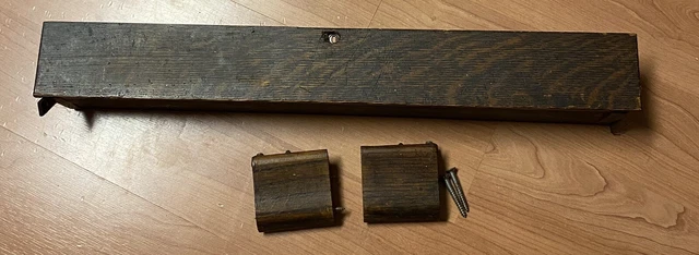VINTAGE ANTIQUE CENTER Flip Open sewing machine cabinet drawer £14.45 ...