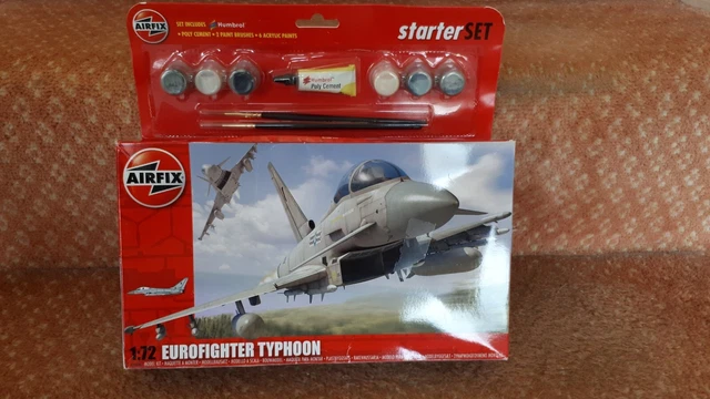AIRFIX EUROFIGHTER TYPHOON 1:72 Scale Starter Kit A50098 Unopened £12.50 - PicClick UK