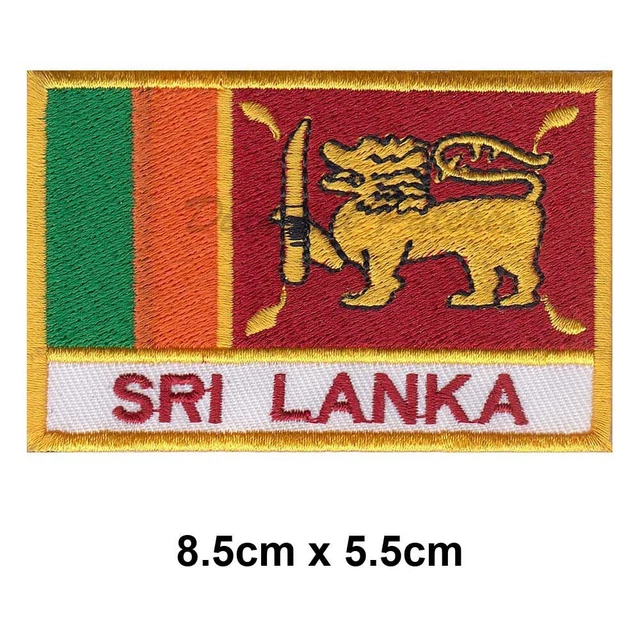 SRI LANKA COUNTRY flag embroidery patch iron sew on badge fashion badge biker £2.29 - PicClick UK