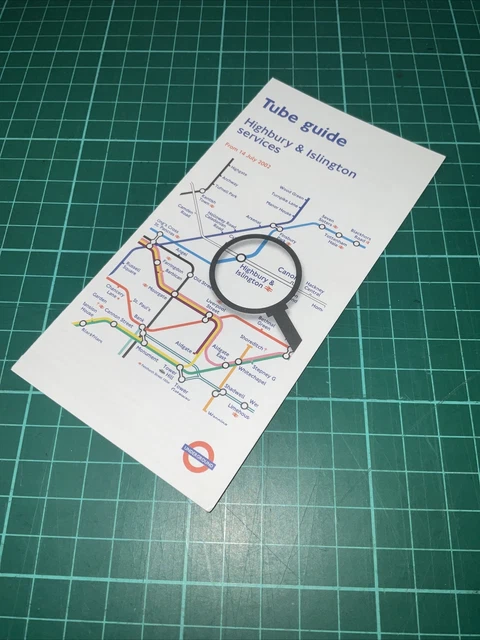 LONDON UNDERGROUND HIGHBURY & Islington Tube Guide July 2002 Map ...