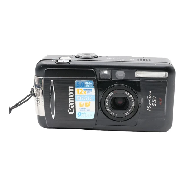 CANON POWERSHOT S50 Ai AF Compact Camera Digital Camera Black 5.0MP £ ...