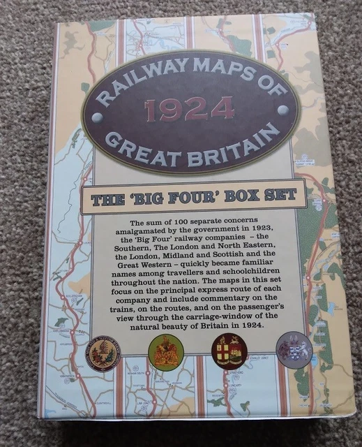 OLD HOUSE RAILWAY Maps Of Great Britain 1924, The Big Four Box Set. £3. ...