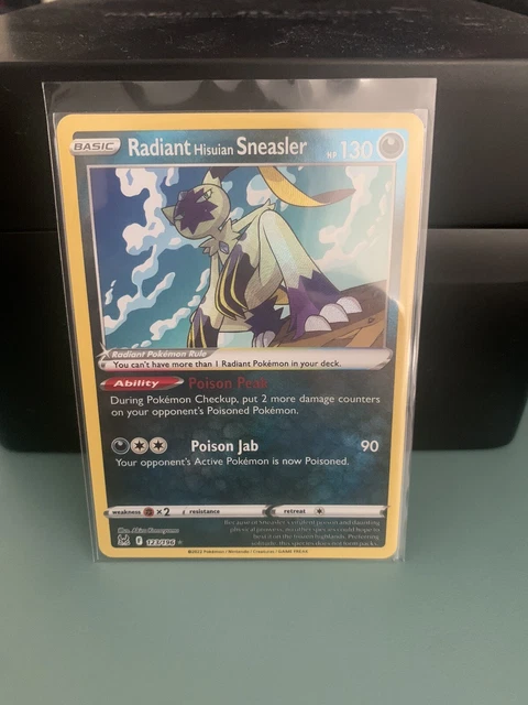 RADIANT HISUIAN SNEASLER - 123/196 Lost Origin Radiant Rare Holo NM EN ...