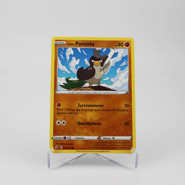 POKEMONKARTE - GALAR-PORENTA 094/192 - Clash der Rebellen - Deutsch £0. ...
