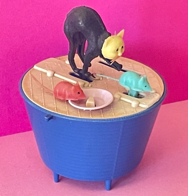 JOUET ANCIEN - Tirelire Animee "Chat Et Souris" En Plastique - Marver ...
