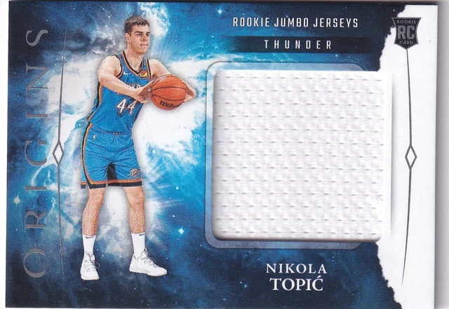 2024-25 PANINI ORIGINS NBA No. RJJ-NTP Nikola Topic Rookie Jumbo Patch ...