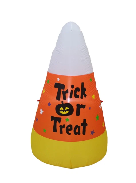 4 FOOT TALL Halloween Inflatable Candy Corn Trick or Treat Outdoor ...