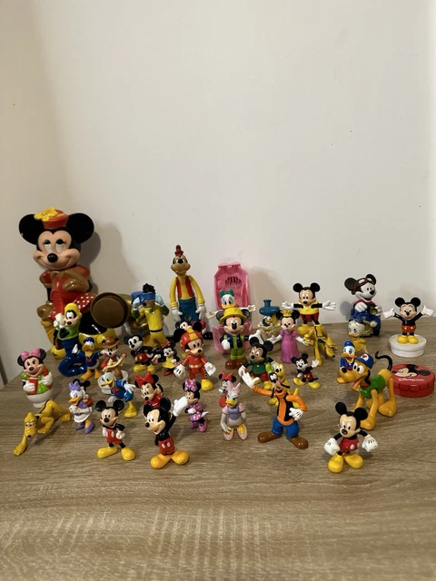 VINTAGE AND RARE Mickey Mouse And Minnie Mouse Figure Bundle Disney Job ...