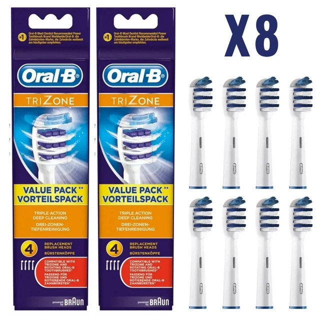 ORAL-B TRIZONE AUFSTECKBÜRSTEN, 4/8 Stück~ EUR 29,96 - PicClick DE