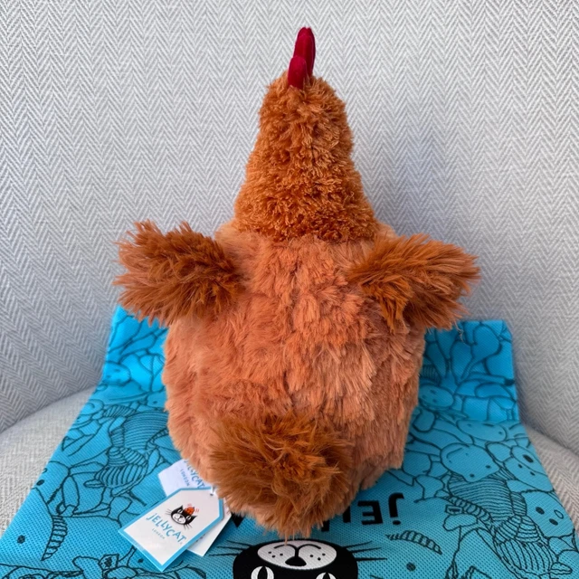 JELLYCAT CECILE CHICKEN Plush Toy NWT Authentic With Jellycat Dust Bag ...