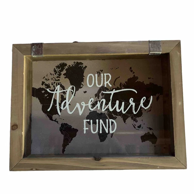OUR ADVENTURE FUND Savings Bank with World Map - New - Mainstays ...