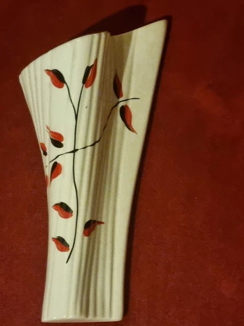 VINTAGE ARTHUR WOOD wall pocket vase art deco style £7.99 - PicClick UK