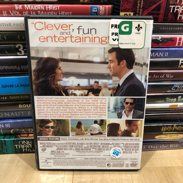 DUPLICITY DVD JULIA Roberts Clive Owen Movie Romantic Thriller Caper ...