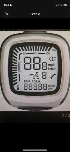 BATAVUS E-BIKE PARTS ION CU2V2 Display * NEU * für. Sparta Koga grau ...