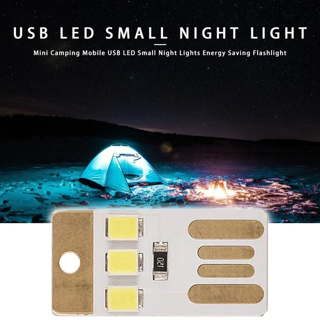 10X MINI SLIM Mobile LED Lamp Small Lights Outdoor Camping Barbecue ...