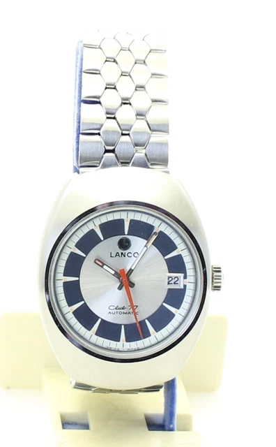 RARE VINTAGE LANCO Club 77 Automatic Swiss WATCH 1970's NEW OLD STOCK ...