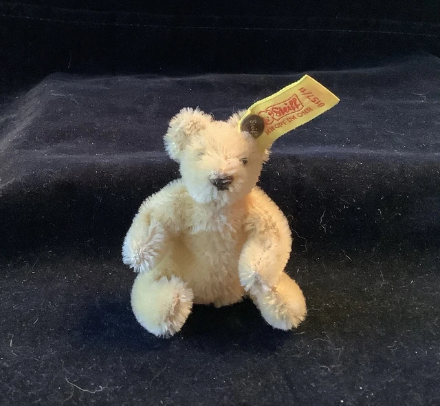 VINTAGE STEIFF TEDDY Bear Miniature with ear tag and button £36.95 ...