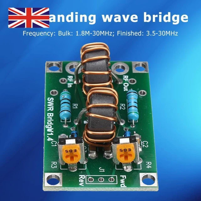 3.5-30MHZ RF SWR Stand Wave Ratio Bridge Radio Frequency Kit (Complete ...