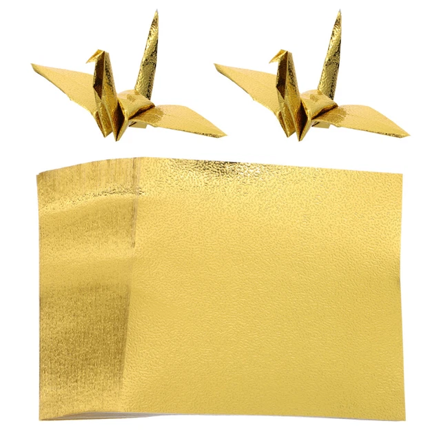 100 PCS ORIGAMI Nacré Simple Face Papier Préscolaire Décor Bling EUR 10 ...