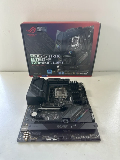 ASUS ROG STRIX B760-F Gaming WiFi DDR5 ATX Motherboard! Bent CPU Socket ...