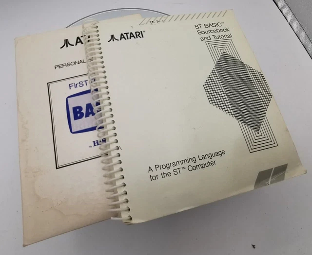 ATARI ST BASIC Sourcebook and Tutorial and Atari First Basic Books £4. ...