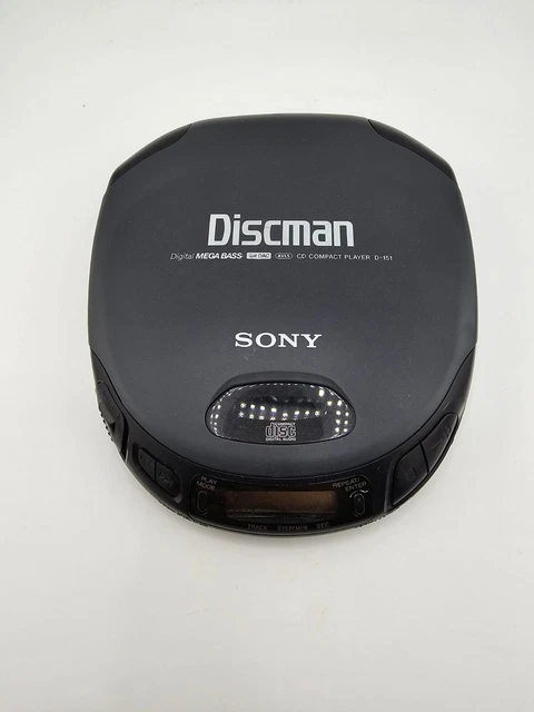 REPRODUCTOR DE CD portátil Sony Discman Walkman D-151 FUNCIONANDO EUR ...