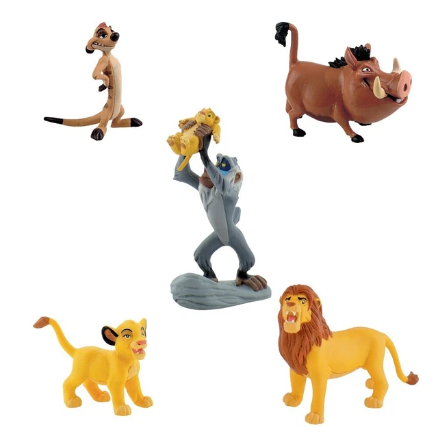 BULLYLAND® DISNEY FIGUR König der Löwen Simba Timon Pumbaa Rafiki EUR 9 ...