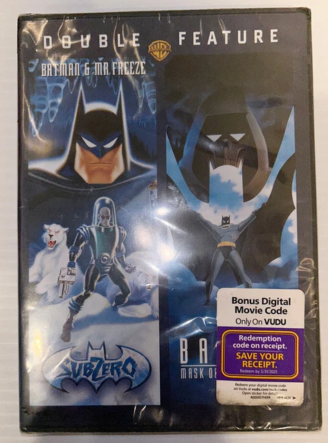 WB DOUBLE FEATURE Batman Mr. DVD Freeze SubZero & Mask Of The Phantasm ...