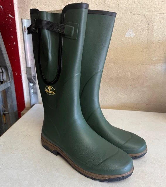 MENS WETLANDS GARDEN FESTIVAL RUBBER WELLIES WELLINGTON WIDE GUSSET ...