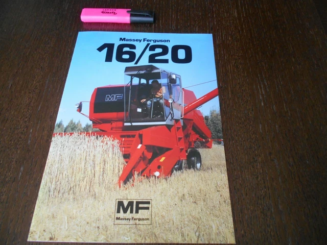 ORIGINAL BROCHURE PROSPECTUS TRACTEUR MASSEY FERGUSON/MOISSONNEUSE BATTEUSE/MF EUR 9,99 ...