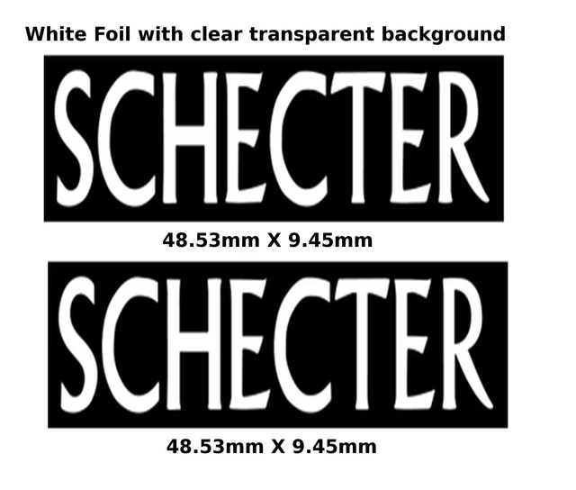 SCHECTER RESEARCH GUITAR Decal Headstock Decal Waterslide Restoration ...