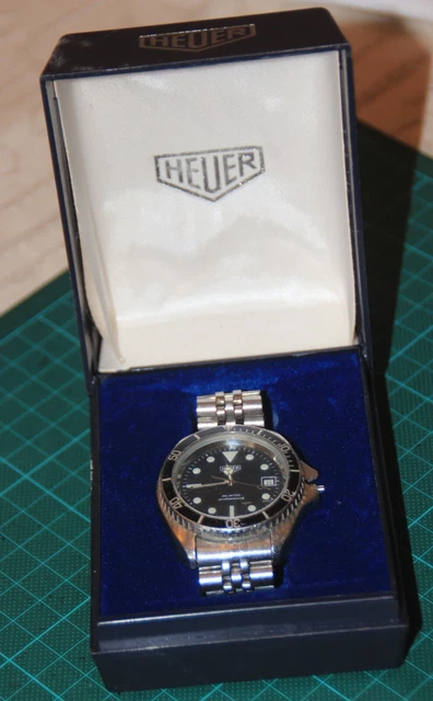 VINTAGE HEUER 844-2 DIVE WATCH T-SWISS MADE-T ORIGINAL BOX BRACELET ETA ...